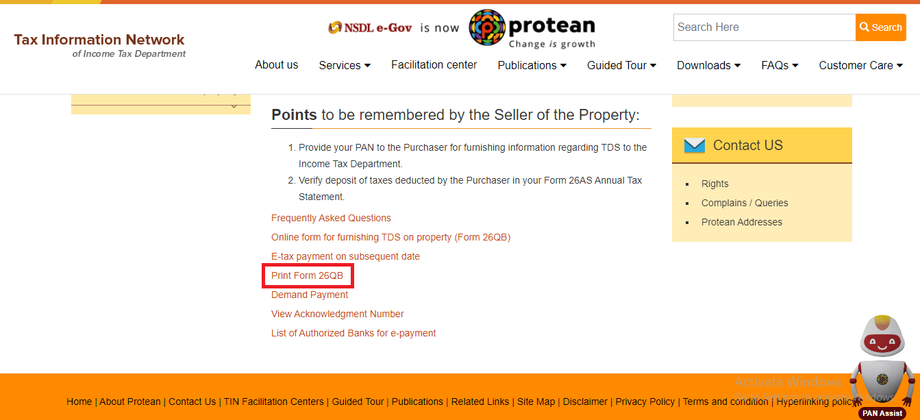 How To Download And Fill Form 26QB for TDS Payment on Purchase/Sale Of ...