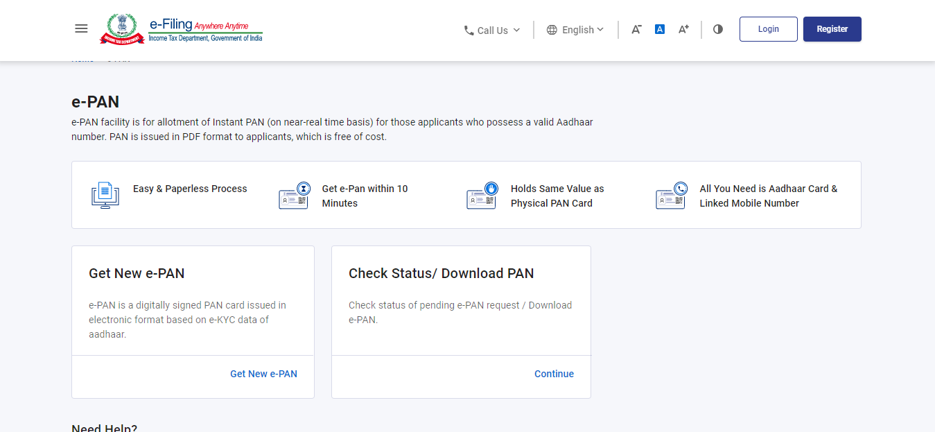 e-Pan Card: What is e-Pan Card, Status Check, How to Apply and Download